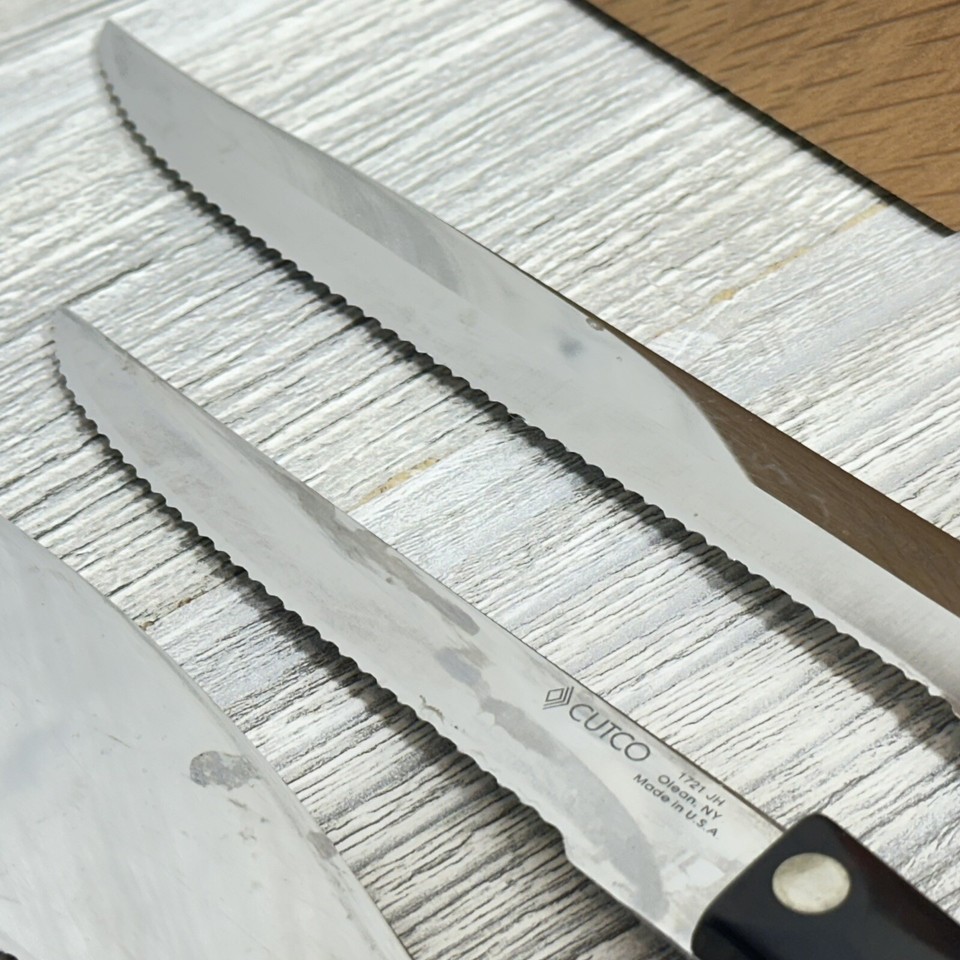 CUTCO Cutlery Classic Brown Handle Homemaker 4 pc Knife Set Space ...