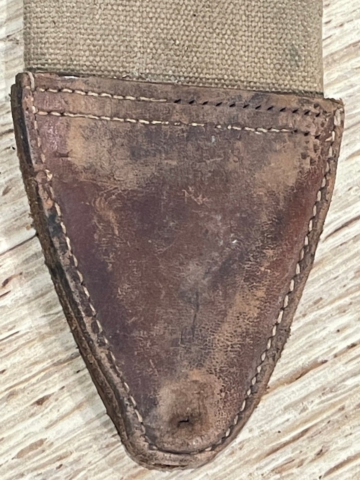 WWI M1917 Bolo Knife Scabbard US USGI sheath 1918 A-K-CO Canvas Leather ...