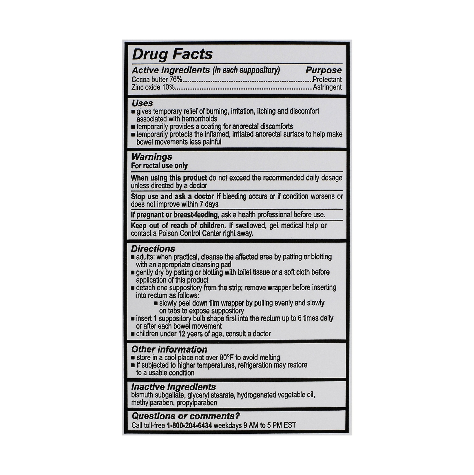 Calmol 4 Hemorrhoidal Suppositories 24 Count Doctor Recommended for ...