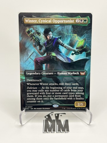 Winter, Cynical Opportunist #7 Borderless ~ MTG Commander: Duskmourn NM ...