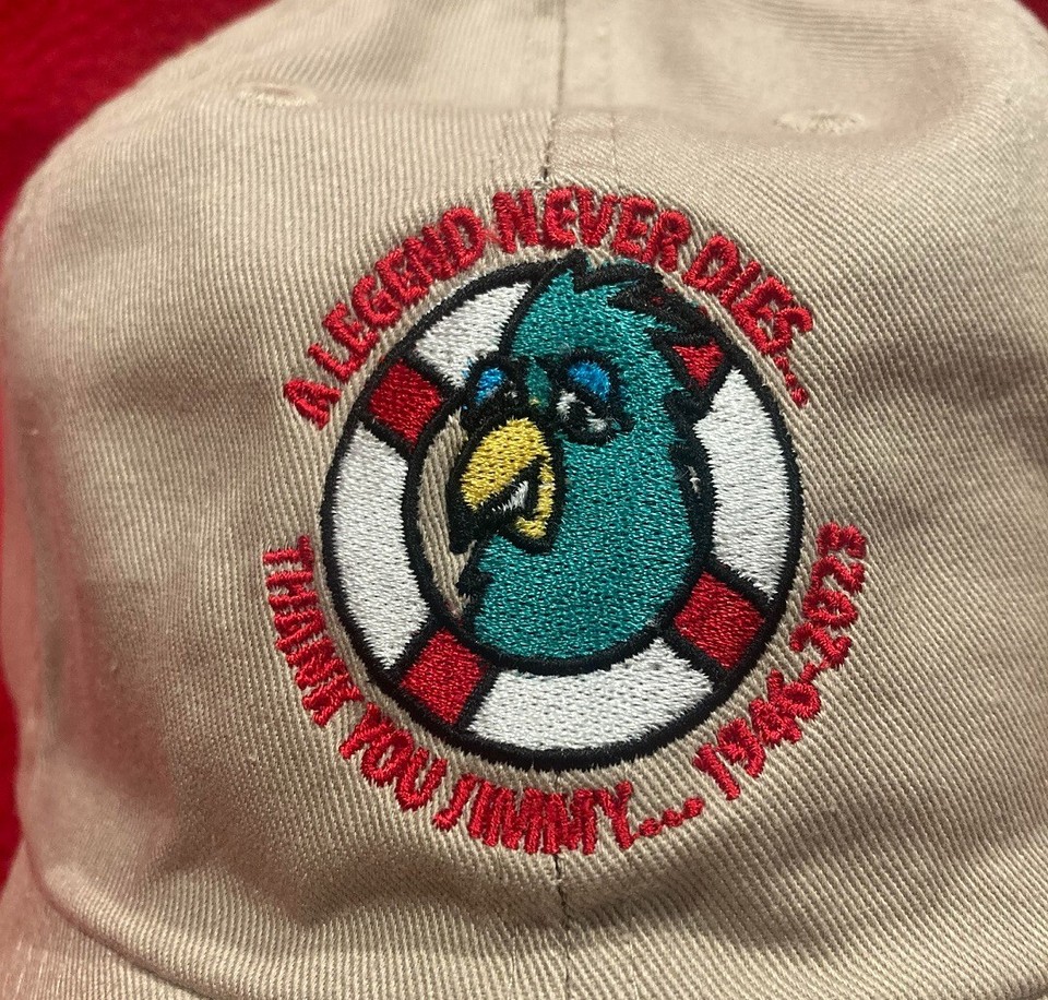 Jimmy Buffett Parrothead tribute ball cap, EMBROIDERED, unstructured ...
