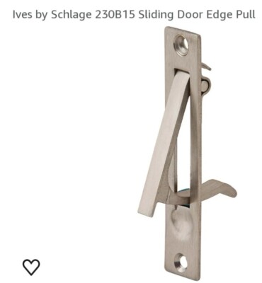 H.B.Ives 230B15 Sliding Door Edge Pull Ives by Schlage | eBay