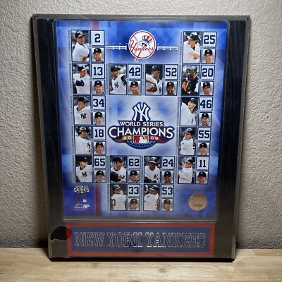 New York Yankees 2009 World Series Champions Plaque Wall Hanging 11"x ...