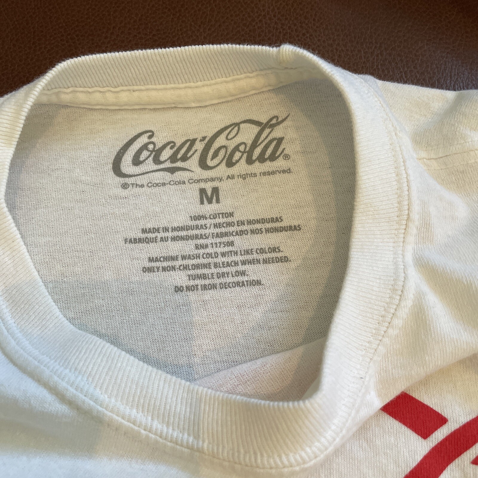 Women’s Coca-Cola Medium White Cropped Long Sleeve Sh… - Gem