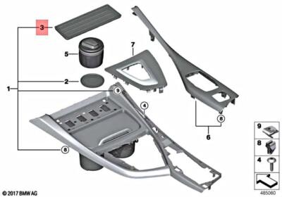Genuine BMW M2 F20 F21 F22 F23 Mat Insert Storage Compartment Front ...