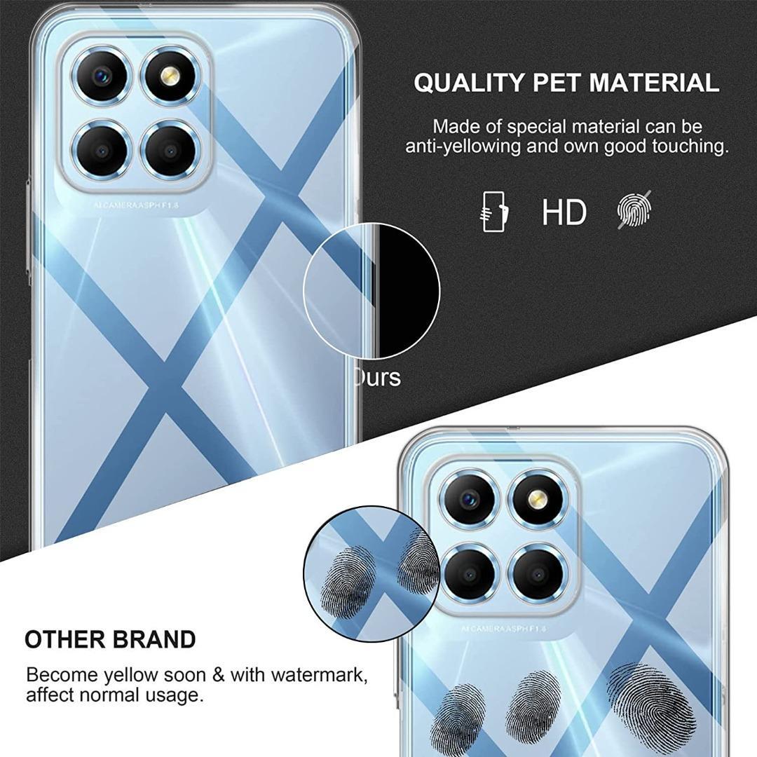 For Honor 70 Lite 5G Case, Slim Clear Silicone Phone Cover + Screen ...
