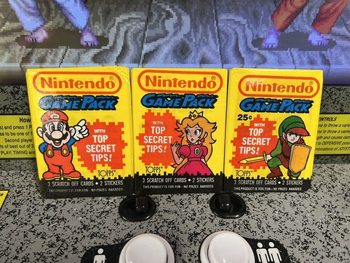 Lot of 3: 1989 Topps Nintendo Game Pack Cards - Zelda + Mario + Peach ...