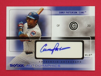 2004 SkyBox Autographics Corey Patterson /220 Signatures Blue #CP ...
