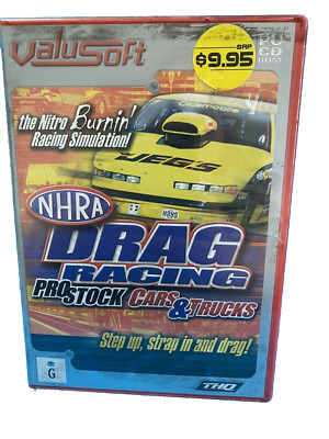 NHRA Drag Racing Pro Stock Cars & Trucks Game For PC 2003 Rare Sealed ...