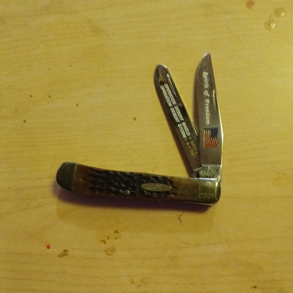 CASE XX USA OPERATION DESERT STORM BONE TRAPPER KNIFE 6254 1990 NICE (25073) | eBay
