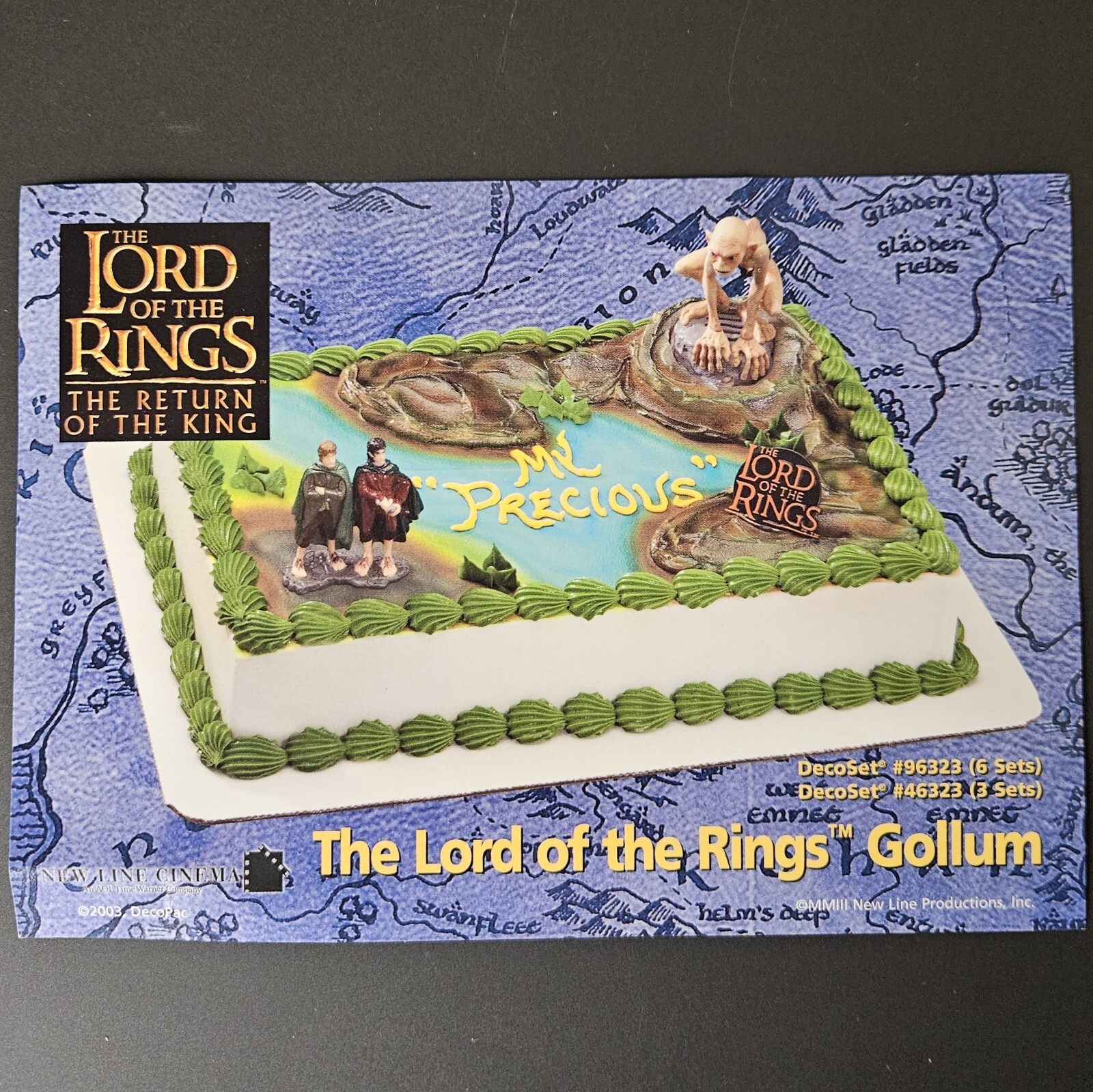 DecoPac Lord of the Rings Gollum Frodo & Samwise Cake Toppers 2003 NEW ...