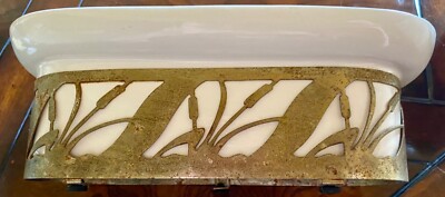 VTG Northington Pottery of California Oblong Off White Planter with ...