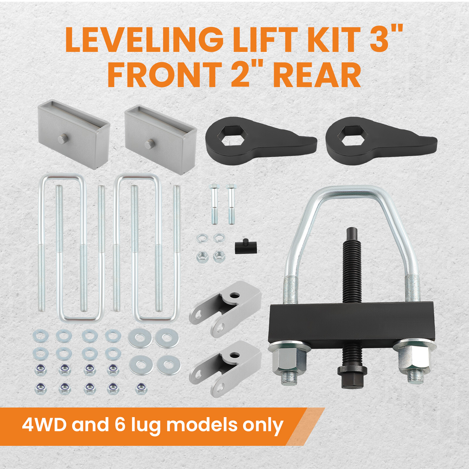 3" Front + 2" Rear Leveling Lift Kit for Chevy Silverado GMC Sierra ...