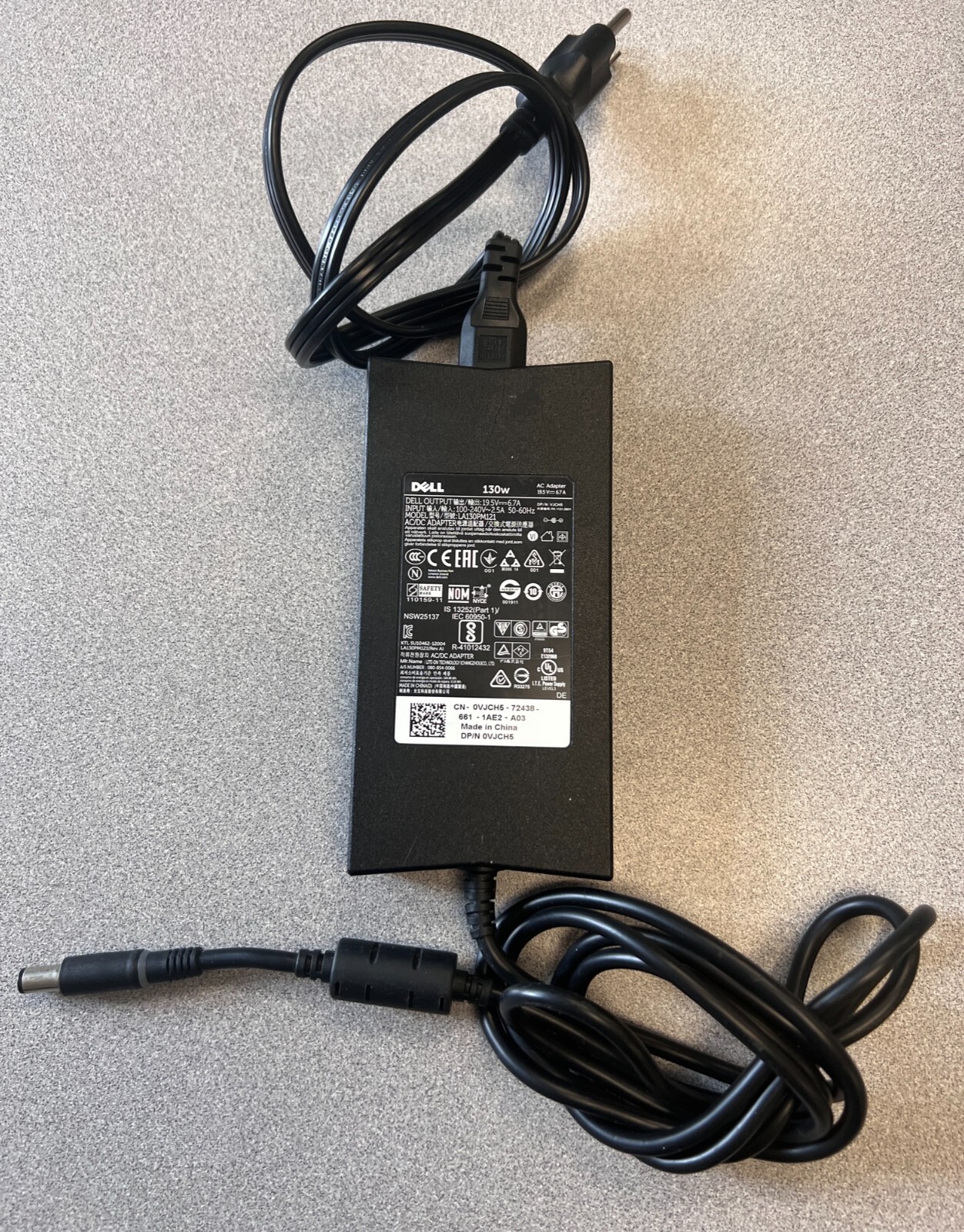 🟢 Dell LA130PM121 130w PA-4E OEM DA130PE1-00 Laptop AC Adapter Charger ...