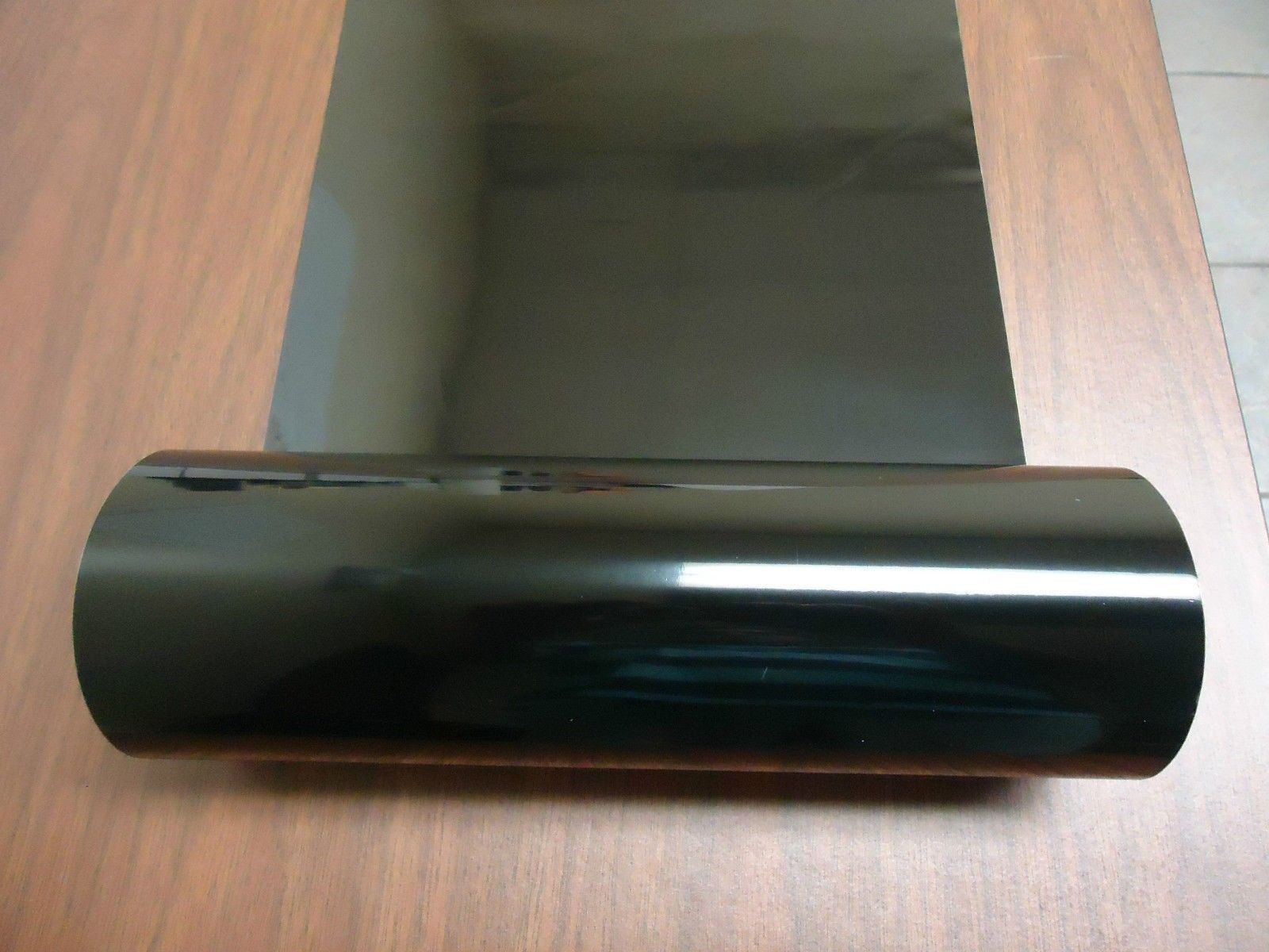 12" x 60" Hot Gloss Dark Black Smoked Headlight Taillight Tint Film ...