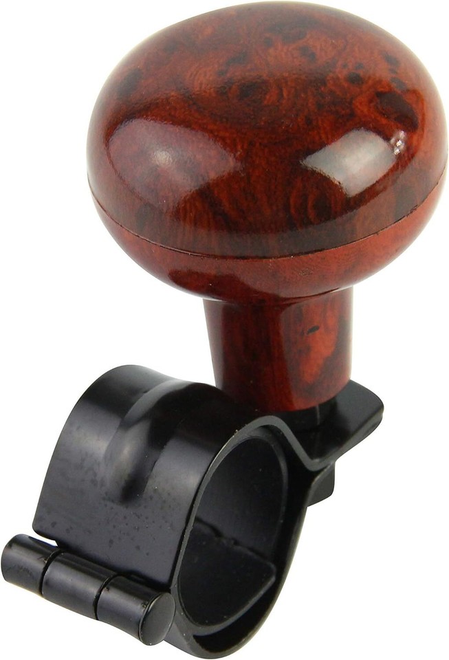 Woodgrain Steering Wheel Spinner Knob | Universal Fit for All Cars ...