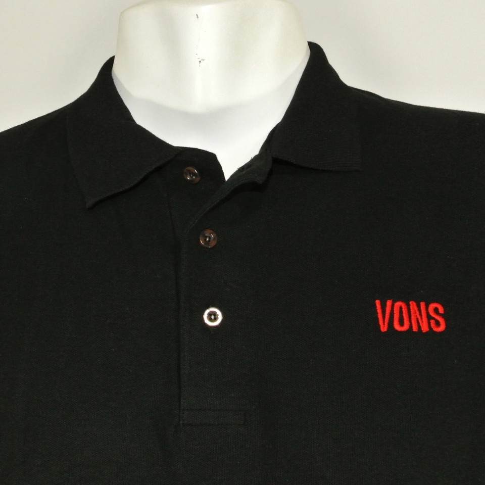 VONS Grocery Store Employee Uniform Polo Shirt Black Size 2XL NEW | eBay UK