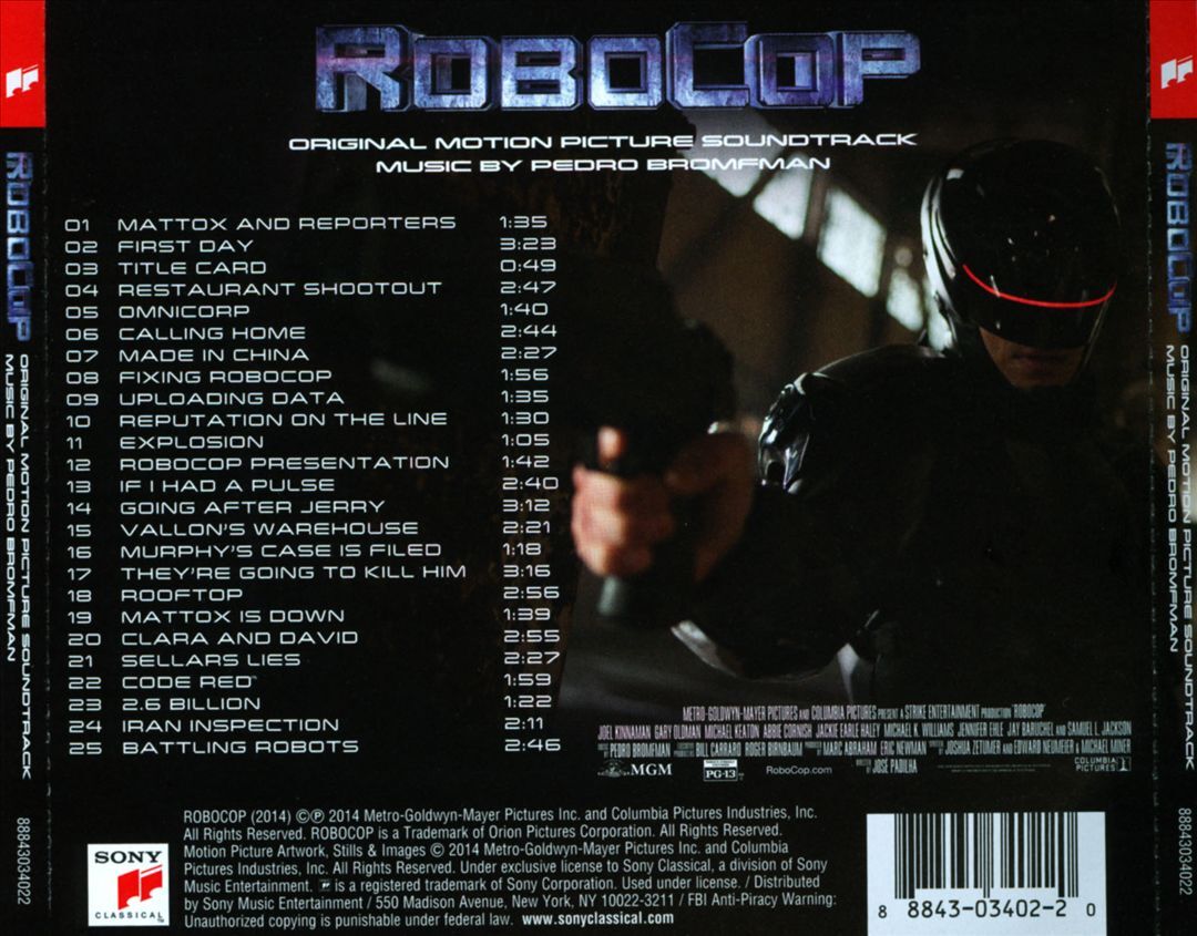 PEDRO BROMFMAN ROBOCOP [ORIGINAL SOUNDTRACK] NEW CD | eBay