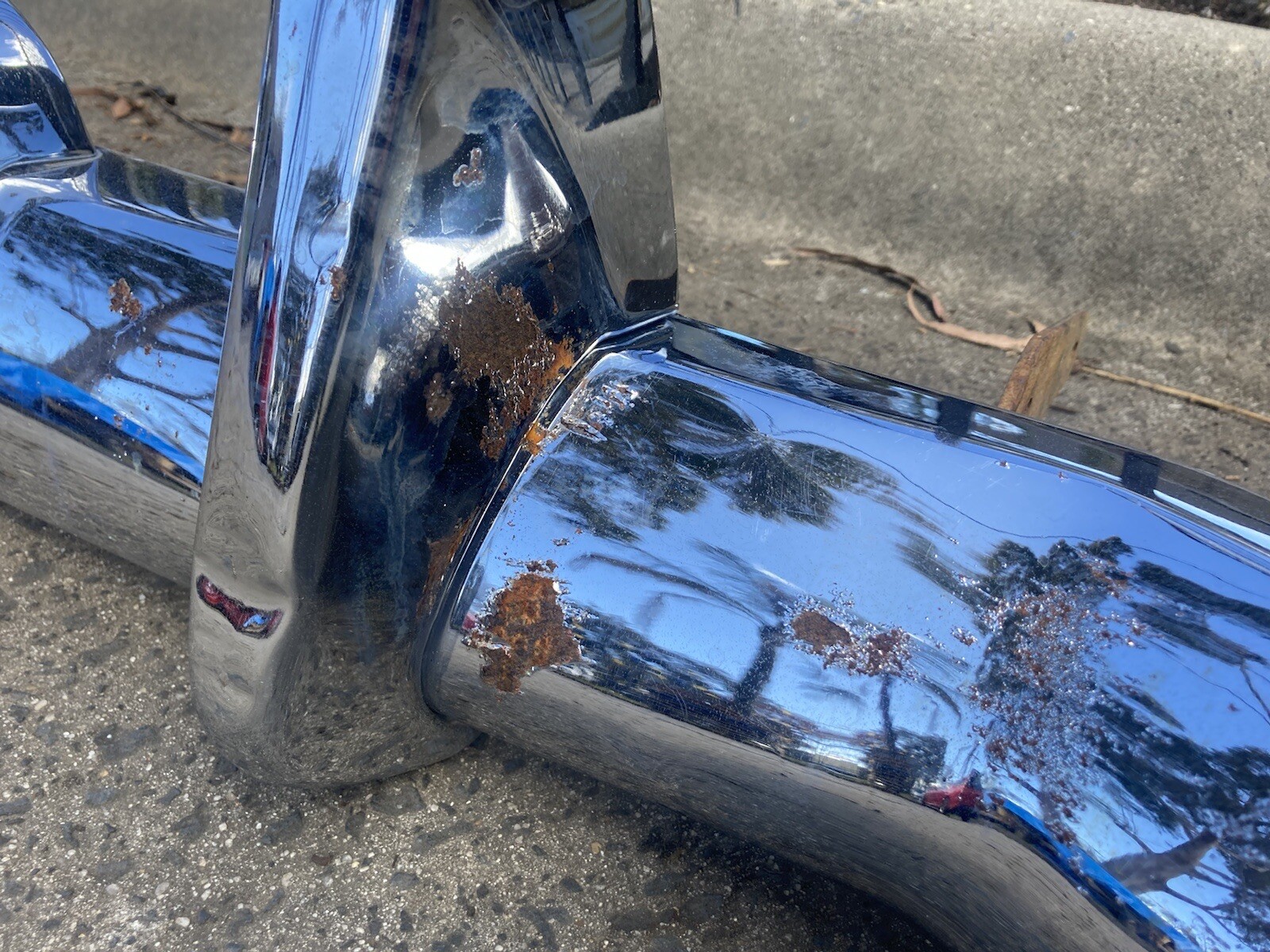 Holden FE FC Rear bumper bar Chrome Over Riders Number Plate Surround ...