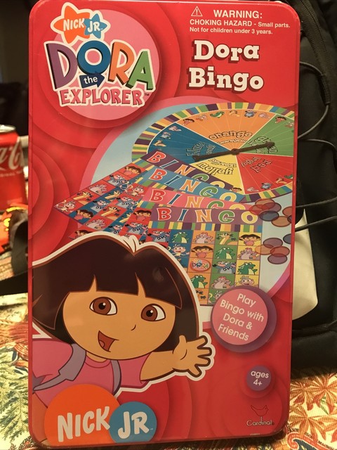 Dora The Explorer Friends Bingo Game Metal Tin Nick Jr Ages 4 #71059 ...