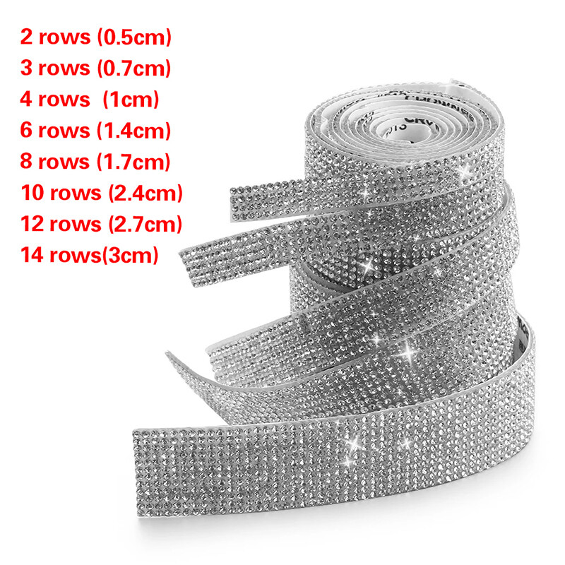 Diamond Rhinestone Ribbon Mesh Wrap Wedding Party Floral Decorations ...