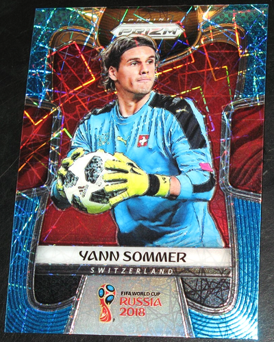 2018 Prizm World Cup Yann Sommer Light Blue Lazer Prizm # 094/125 ...