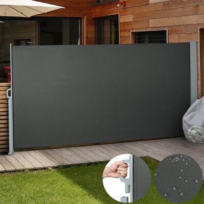 Side Awning Windbreaker Garden Sun Shade Outdoor Retractable Wall ...