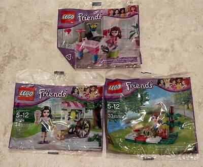 New Lego Friends Set numbers 30108, 30102, and 30106 Polly Bag Lot ...