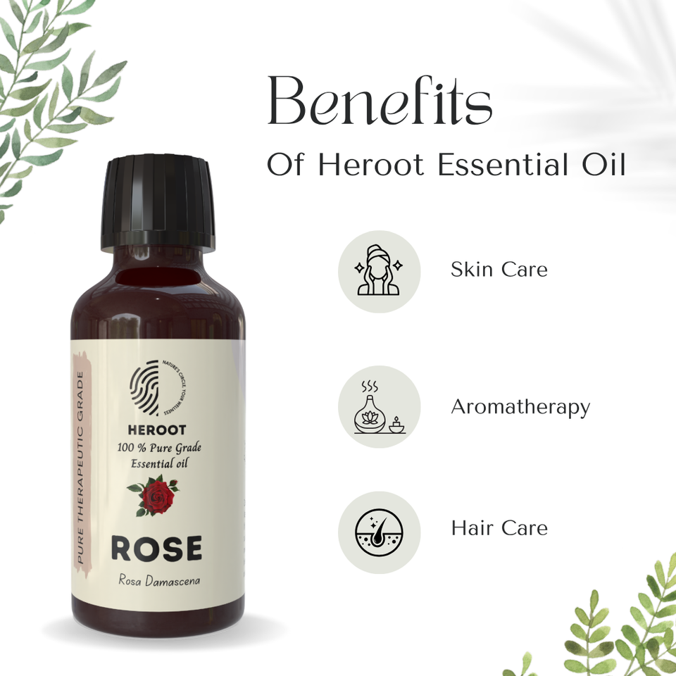 Rose Essential Oils - 100% Pure and Natural - Therapeutic Grade ...
