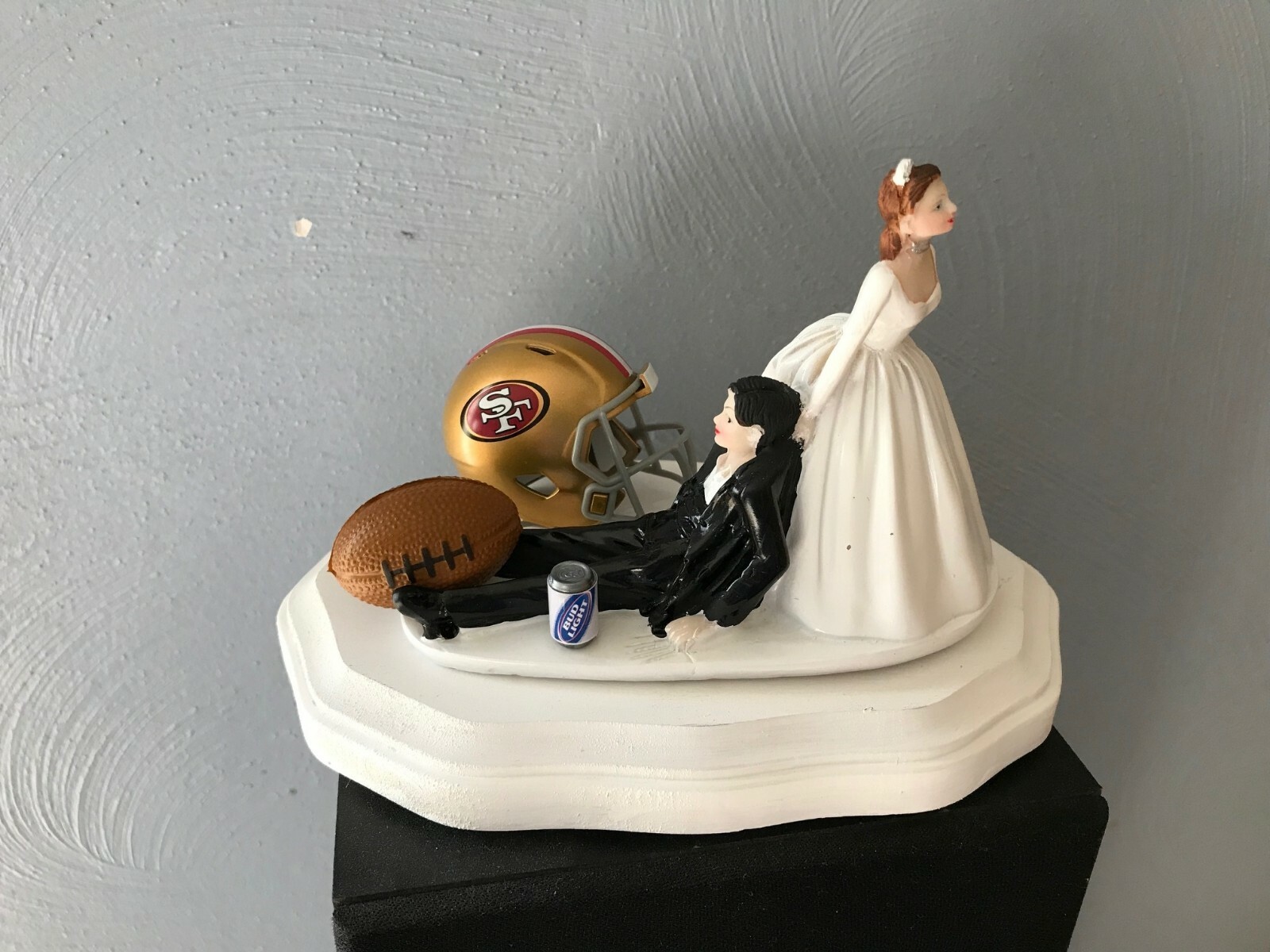 San Francisco 49ers Cake Topper Bride Groom Wedding Day Funny Football ...