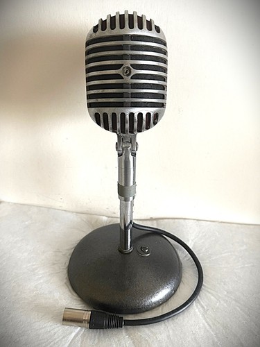 1940’s Vintage Shure 556C Fatboy Microphone, original element, w/cable ...