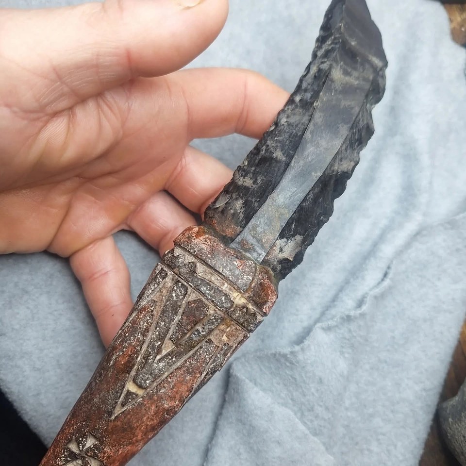 Authentic Obsidian Knife Artifact Arrowhead Native American | eBay