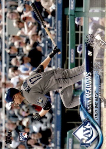 2018 Topps Update #US34 Austin Meadows RC Rookie Card Tampa Rays TIGERS ...