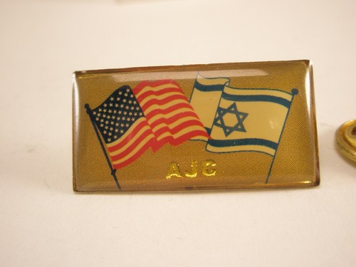 AJC America Jewish Community US Israeli Flags Vintage Tie Tack Lapel ...