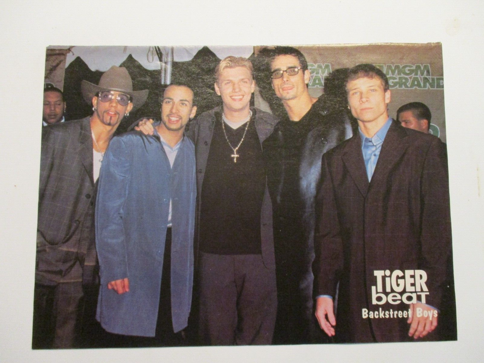 N'SYNC BACKSTREET BOYS PHOTO PIN UP TIGER BEAT TEEN MAGAZINE PICTURE ...