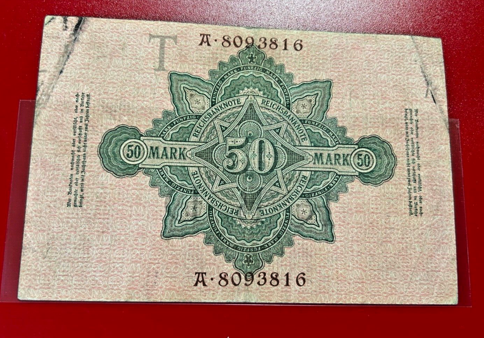 1910 GERMANY 50 MARKS BANKNOTE | eBay UK