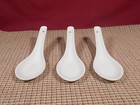 NIce Set of 3 All White Chinese Teaspoons 5 1/2" | eBay