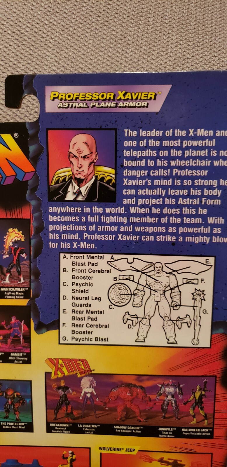 X-MEN MUTANT ARMOR SERIES "PROFESSOR XAVIER" Astral Plane Armor 1996 | eBay
