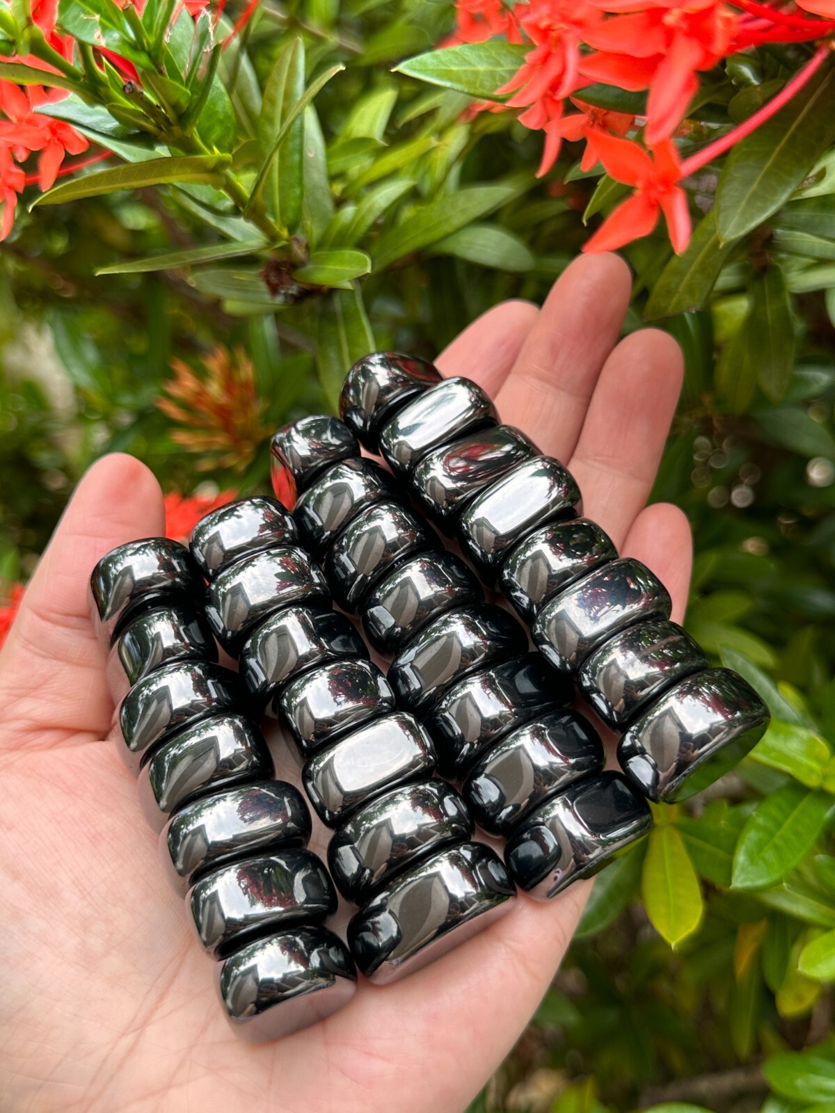 Magnetic Hematite Stones, Tumbled Magnetic Hematite, Hematite Worry ...