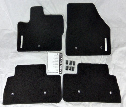 06 - 13 Land Rover Lr2 Ebony Black Carpet Floor Mat Set FREELANDER OEM ...