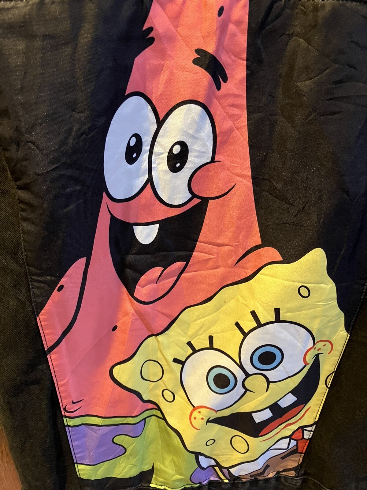 Nickelodeon Black Denim Jacket Sponge Bob Square Pant… - Gem