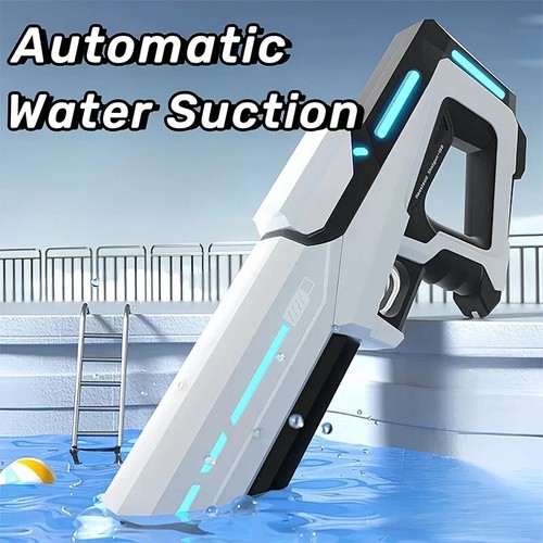 Powerful Electric Water Gun for Adults & Kids – Auto Suction, Summer ...