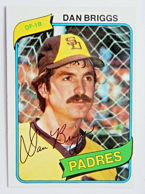 Dan Briggs #352 Topps 1980 Baseball Card (San Diego Padres) VG | eBay