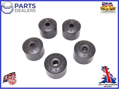 GENUINE VW WHEEL NUT BOLT PLASTIC COVERS CAPS GOLF PASSAT POLO 17mm ...