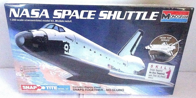 Vintage Monogram 1984 NASA Space Shuttle Snap Tite Model Kit 1110 Age 8 ...