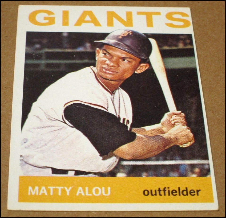 1964 Topps Matty Alou Baseball Card #204 San Francisco Giants Original ...