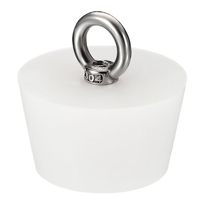 Silicone Rubber Tapered Plug 44mm to 55mm Solid with Ring White | eBay