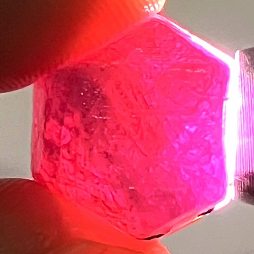 39.41 Ct - Natural 100% Very Good Rough Bi-Color Red Purple Ruby ...