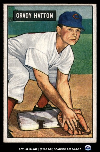 1951 Bowman #47 GRADY HATTON Cincinnati Reds EX-MT | eBay
