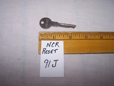 Vintage NCR National Cash Register Key RESET 91J | eBay